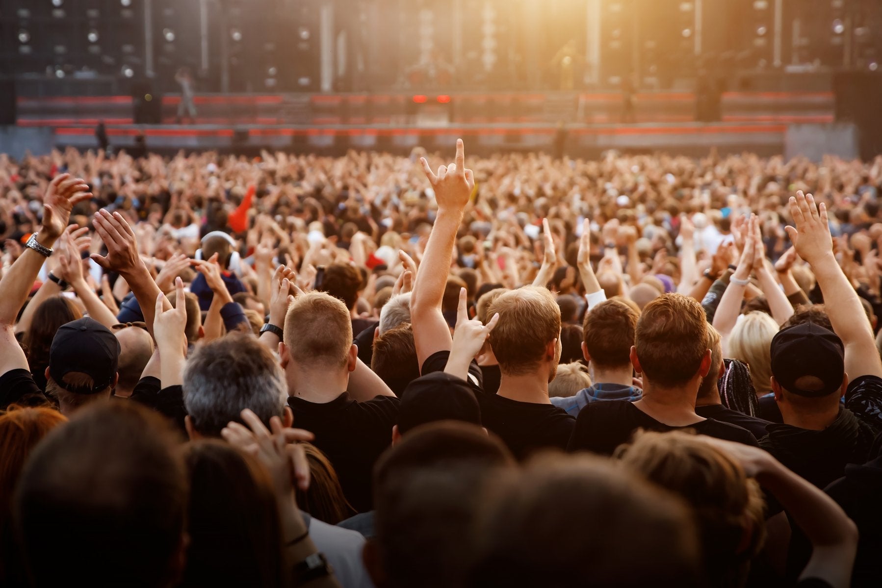 Concert Crowd From Stage View Poster A Crowded Concert Hall With Scene